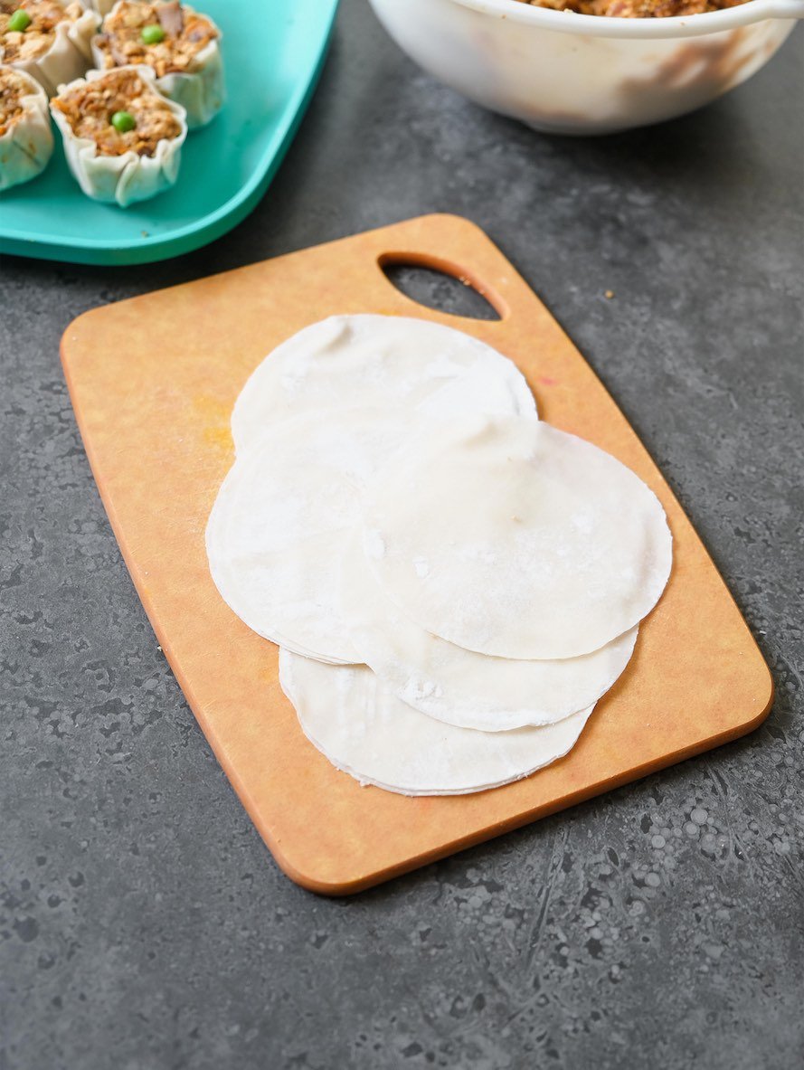 Vegan Tofu & Mushroom Siomai or Shu Mai - The Foodie Takes Flight