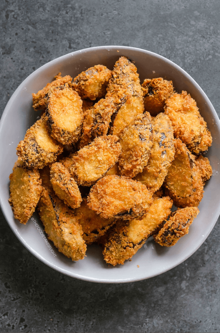 Crispy Eggplant 'Katsu' - The Foodie Takes Flight