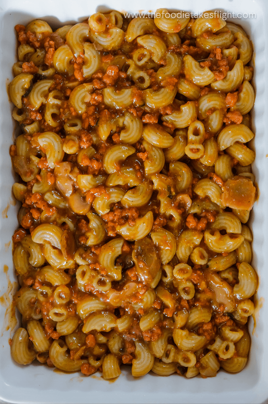 The Ultimate Cheesy Vegan Baked Mac - The Foodie Takes Flight