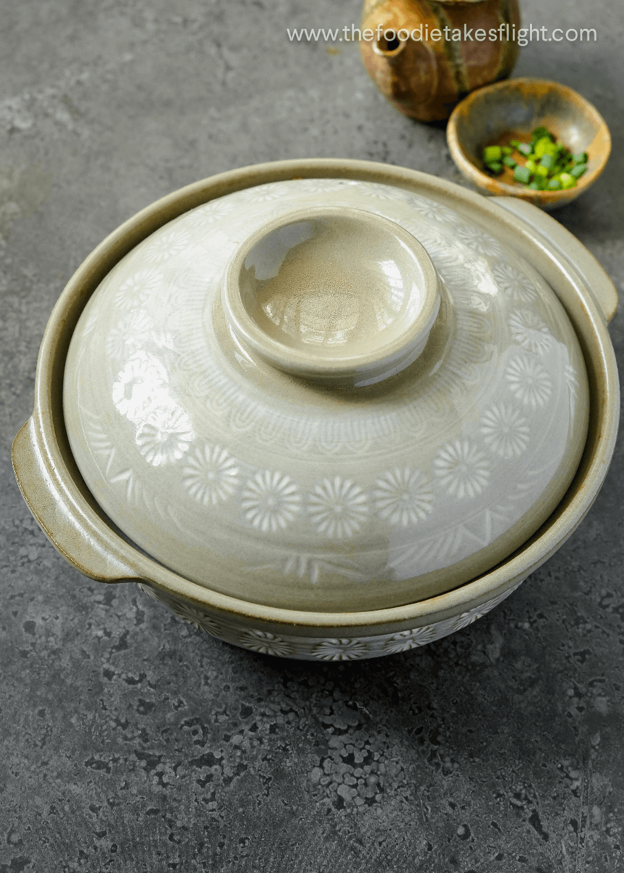 Hong Kong-Style Vegan Clay Pot Rice - The Foodie Takes Flight