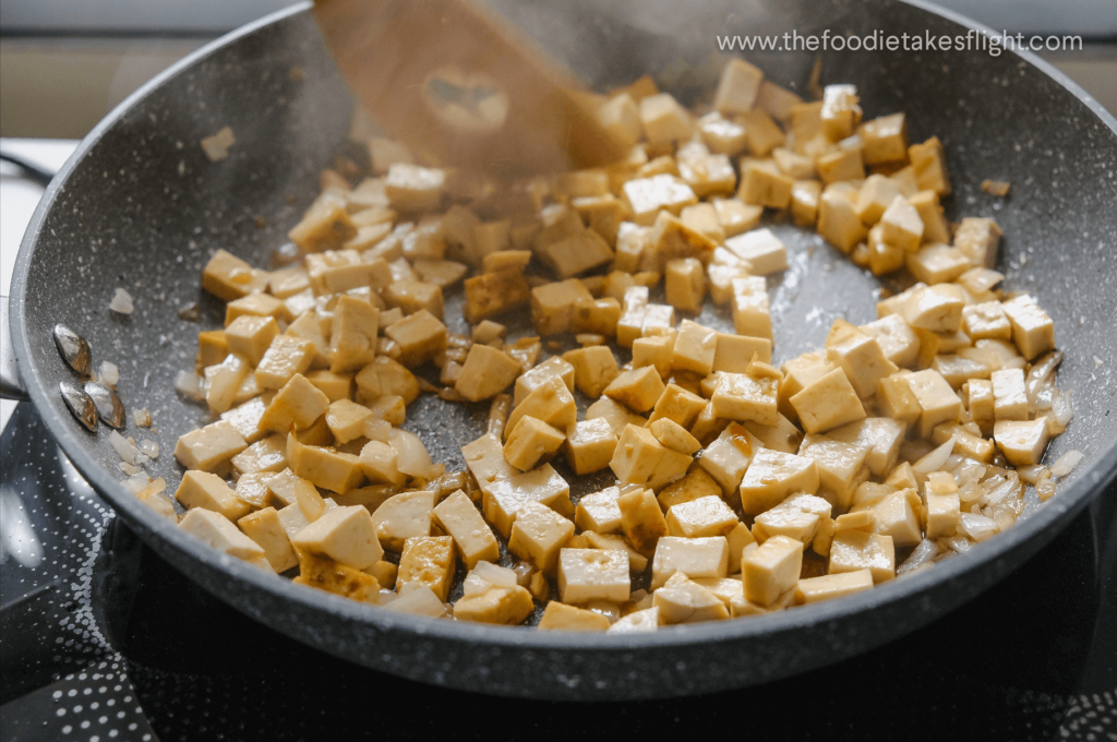Ginger, Scallion, and Teriyaki Fried Rice - The Foodie Takes Flight