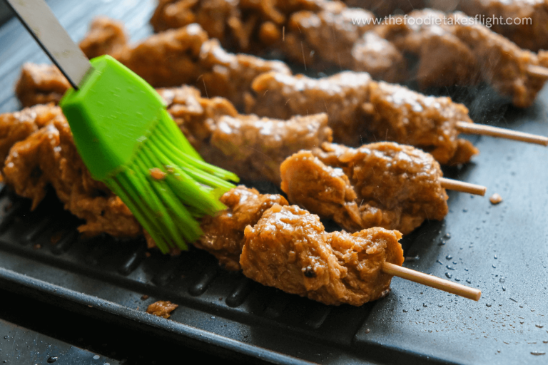 Vegan Filipino-Style 'Pork' Barbecue - The Foodie Takes Flight