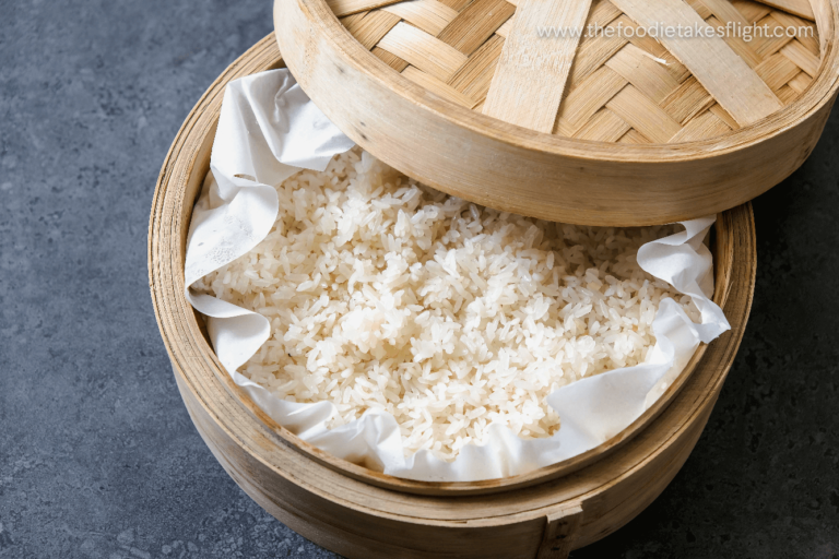 Chinese Savoury Sticky Rice - The Foodie Takes Flight