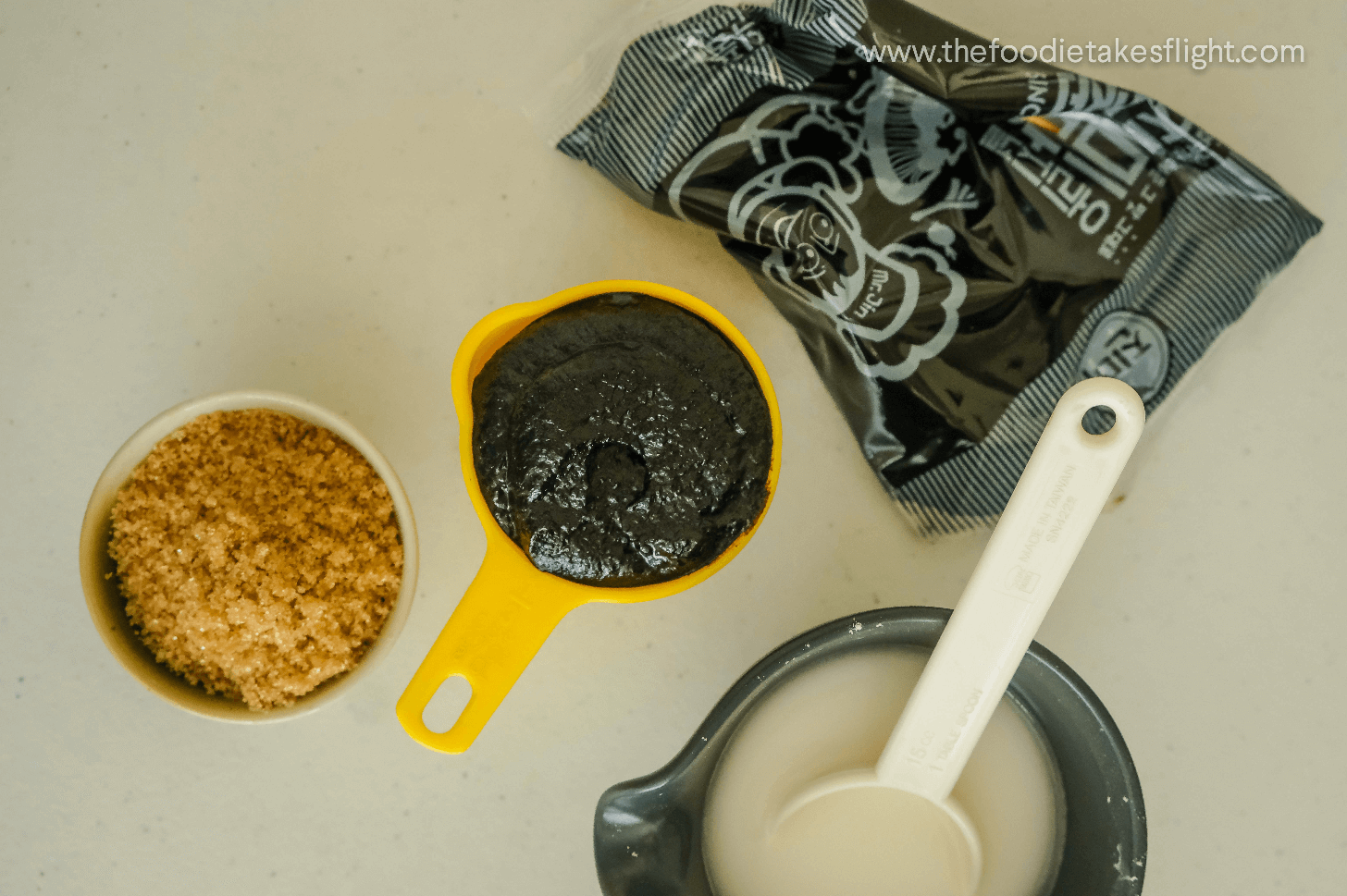 Vegan Jjajangmyeon (Noodles in Black Bean Sauce) - The Foodie Takes Flight