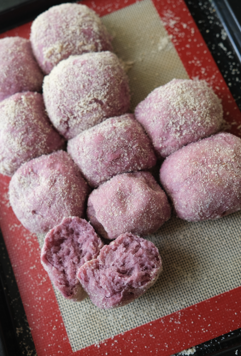 Vegan Ube and Cheese Pandesal (Filipino Sweet Bread Rolls) - The Foodie ...