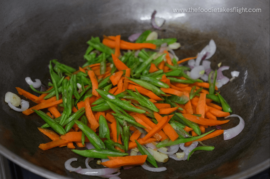 Pancit Canton (Filipino Stir-Fried Noodles) - The Foodie Takes Flight