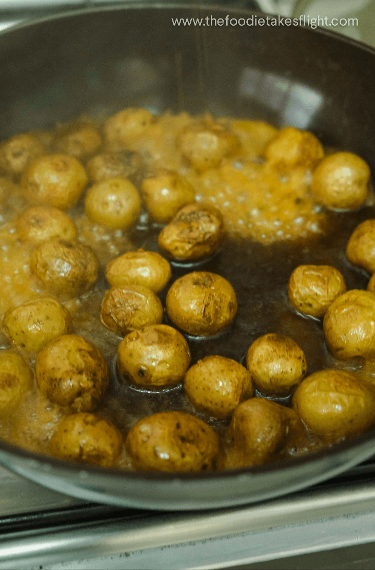 Korean Braised Potatoes (Gamja Jorim) - The Foodie Takes Flight