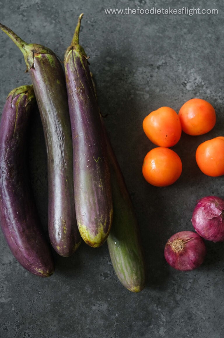 Ensaladang Talong (Filipino Roasted Eggplant Salad) - The Foodie Takes ...