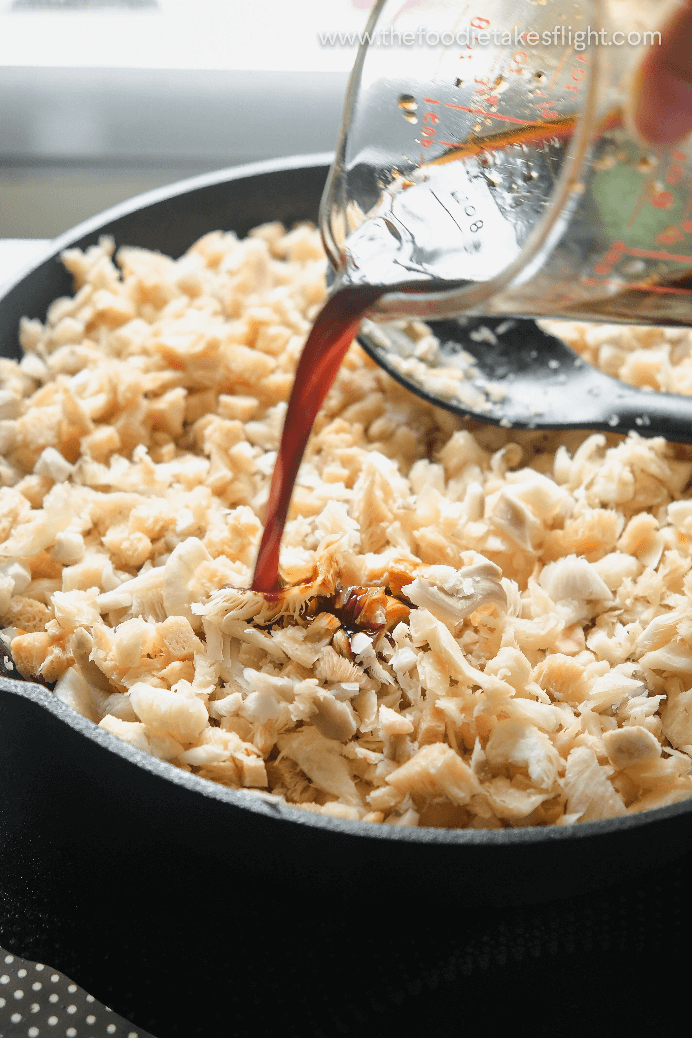 Filipino Mushroom Sisig (Vegan) - The Foodie Takes Flight