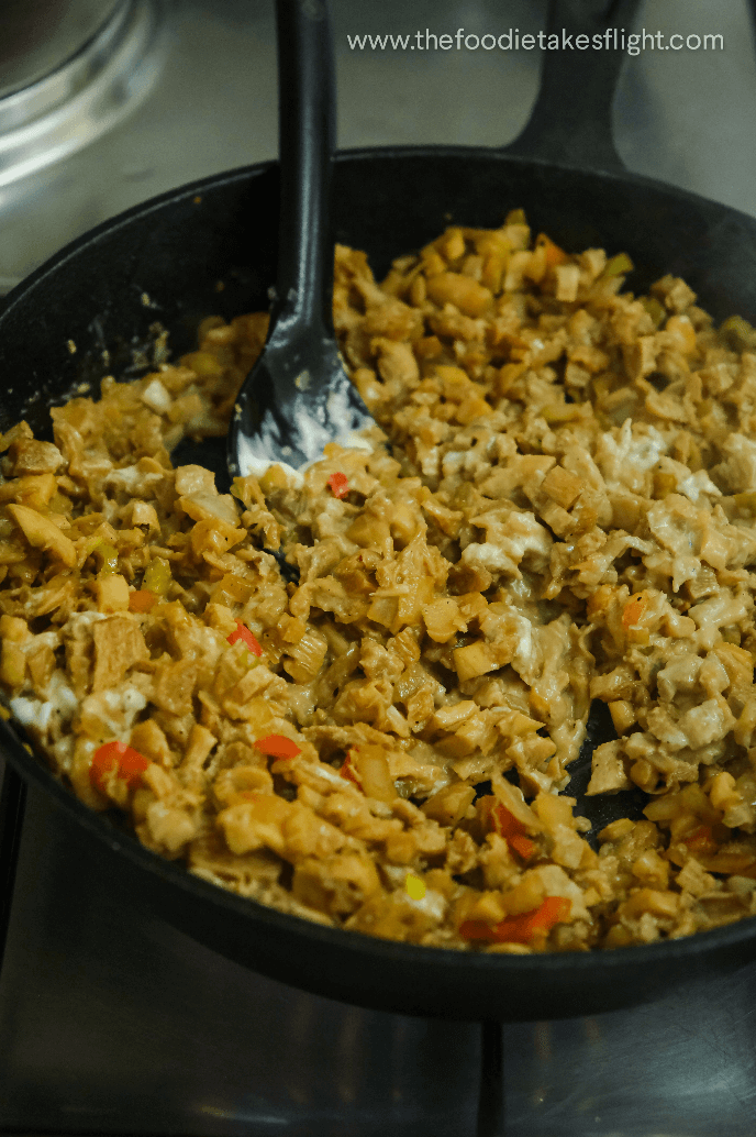 Filipino Mushroom Sisig (Vegan) - The Foodie Takes Flight