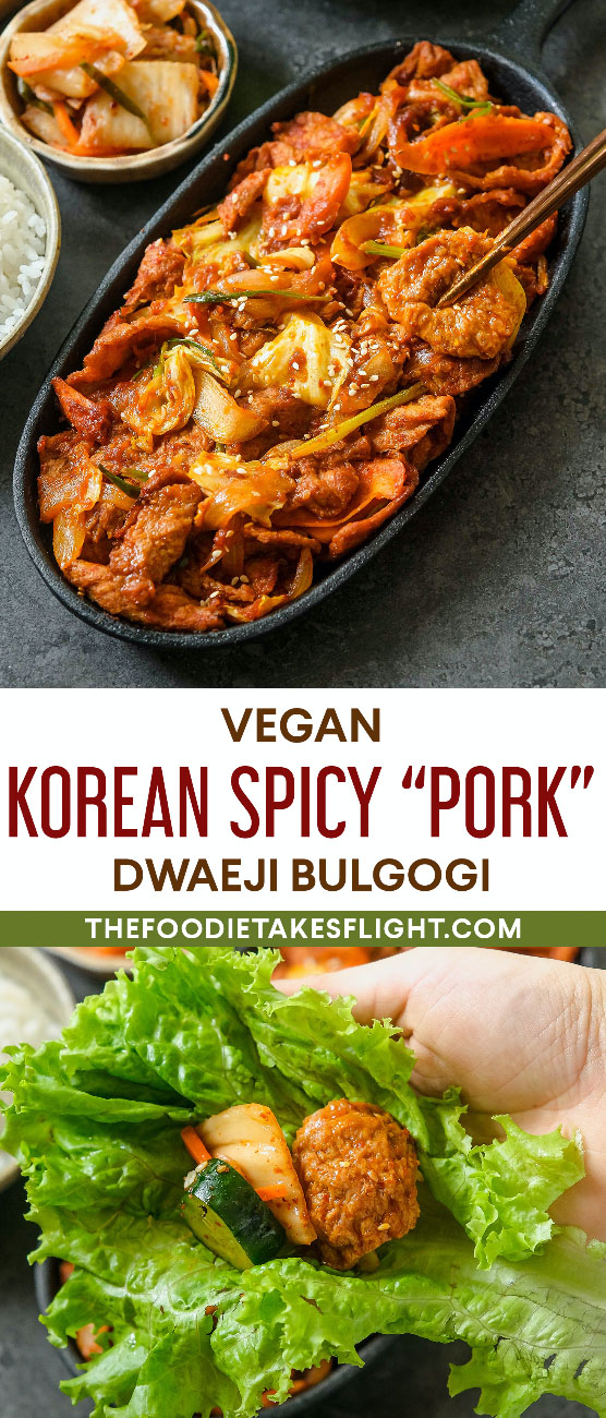 Korean Spicy “Pork” Stir-Fry (Vegan) - Jeyuk Bokkeum or Dwaeji Bulgogi ...