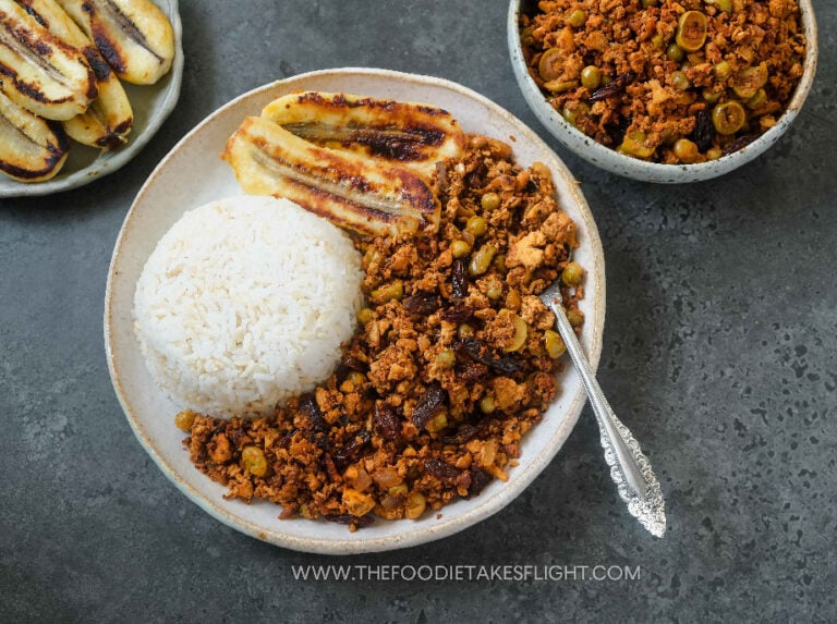 Filipino Arroz a la Cubana - The Foodie Takes Flight