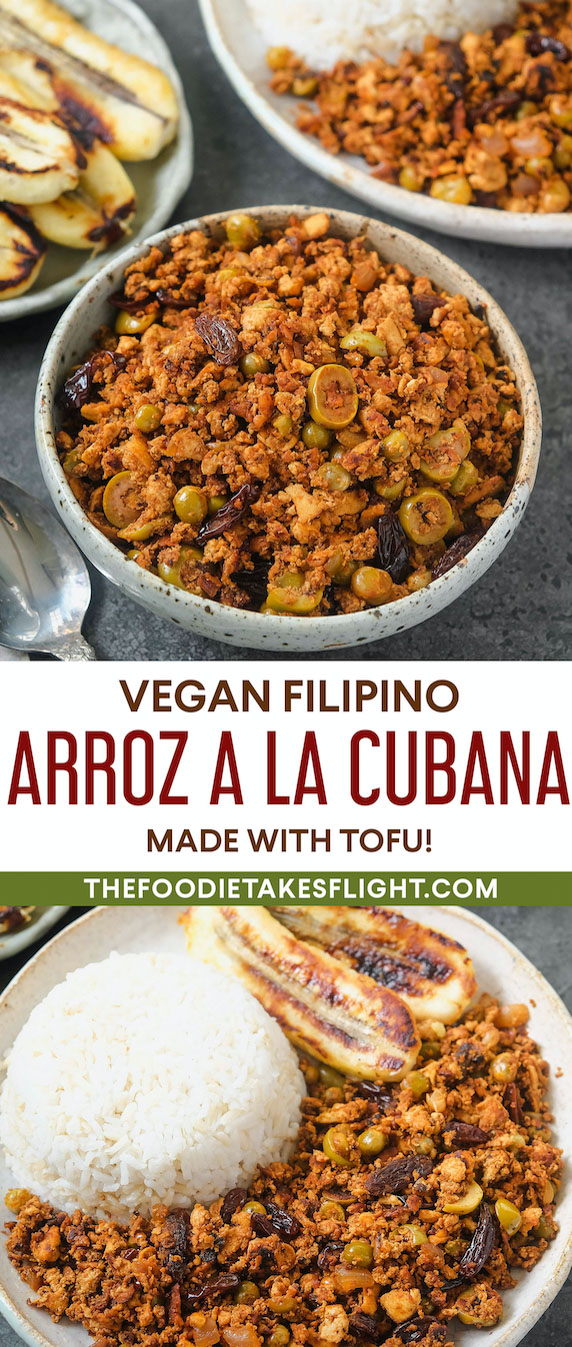 Filipino Arroz a la Cubana - The Foodie Takes Flight