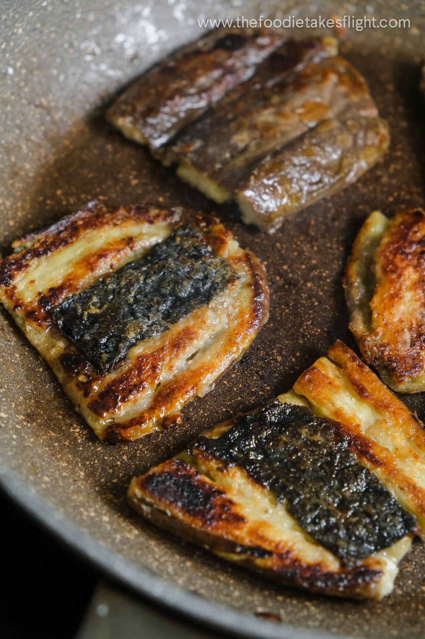 Vegan Eggplant "Bangus" Steaks (Filipino Milkfish Steak) - The Foodie ...