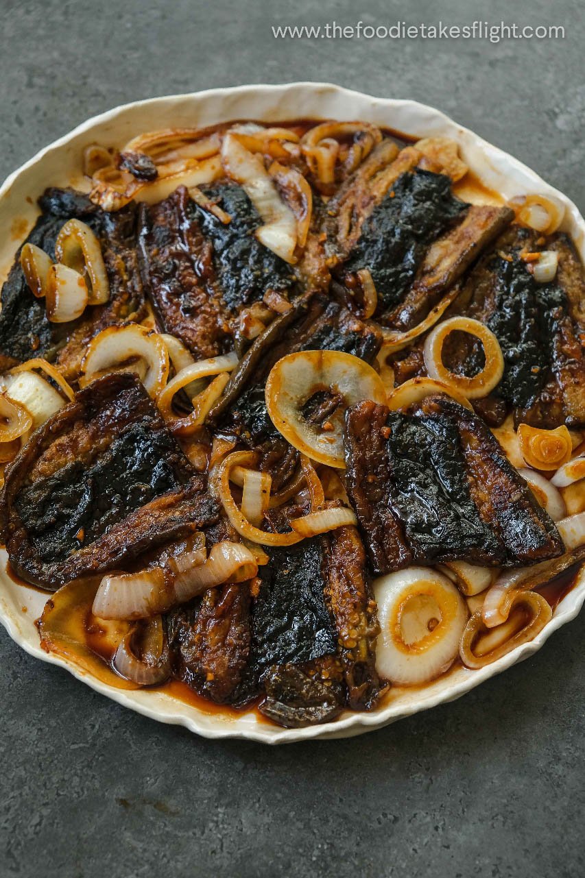 Vegan Eggplant "Bangus" Steaks (Filipino Milkfish Steak) - The Foodie ...