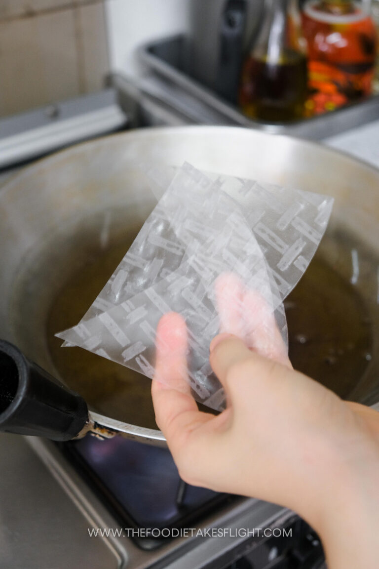 Rice Paper Boats with Hoisin Meat Filling - The Foodie Takes Flight