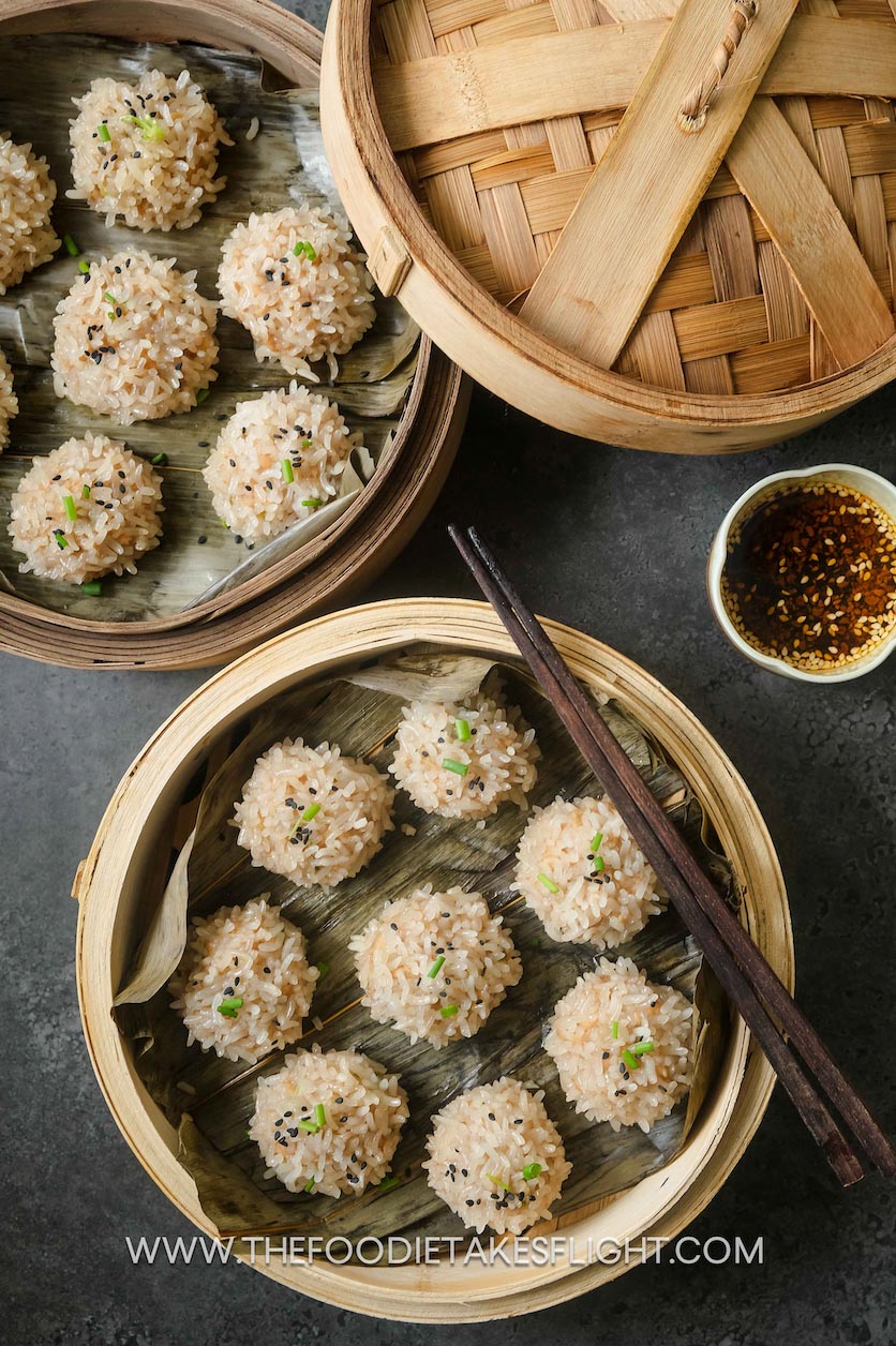 Pearl Balls or Chinese Sticky Rice Meatballs, 珍珠丸子 (Vegan) - The Foodie ...