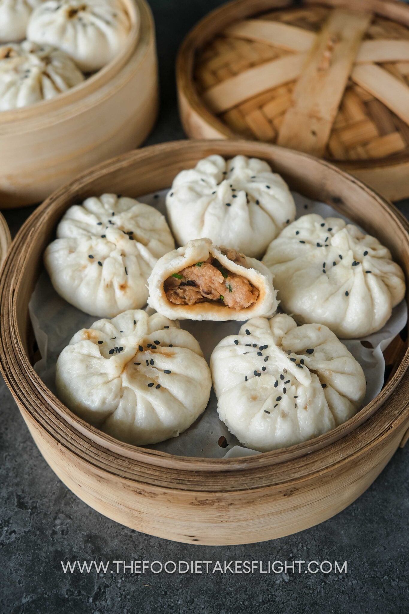 Vegan Bola-Bola Siopao (Filipino Steamed “Pork” Buns) - The Foodie ...