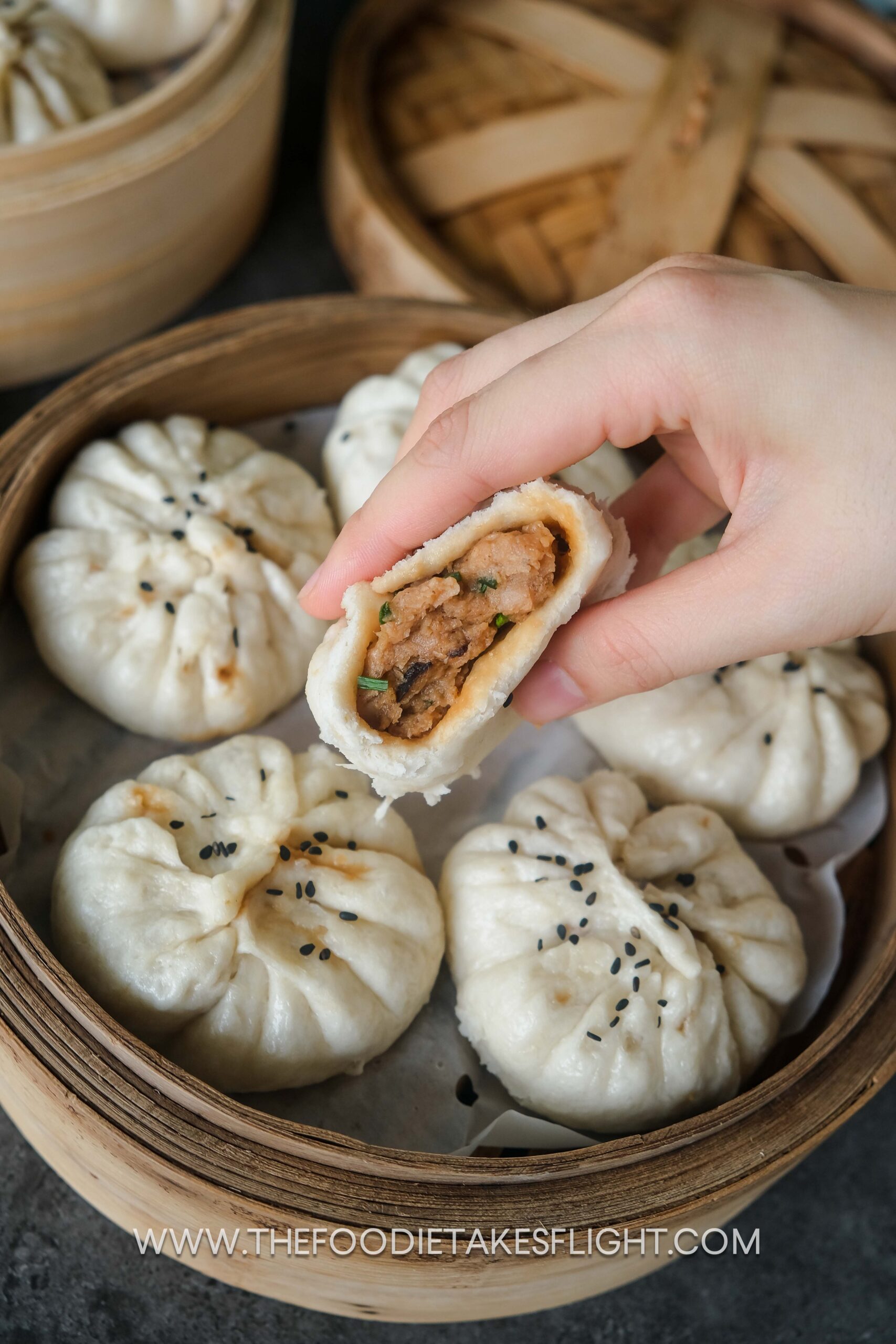 Vegan Bola-Bola Siopao (Filipino Steamed “Pork” Buns) - The Foodie ...