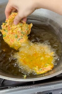 Mixed Vegetable Okoy (Filipino Fritters) - The Foodie Takes Flight