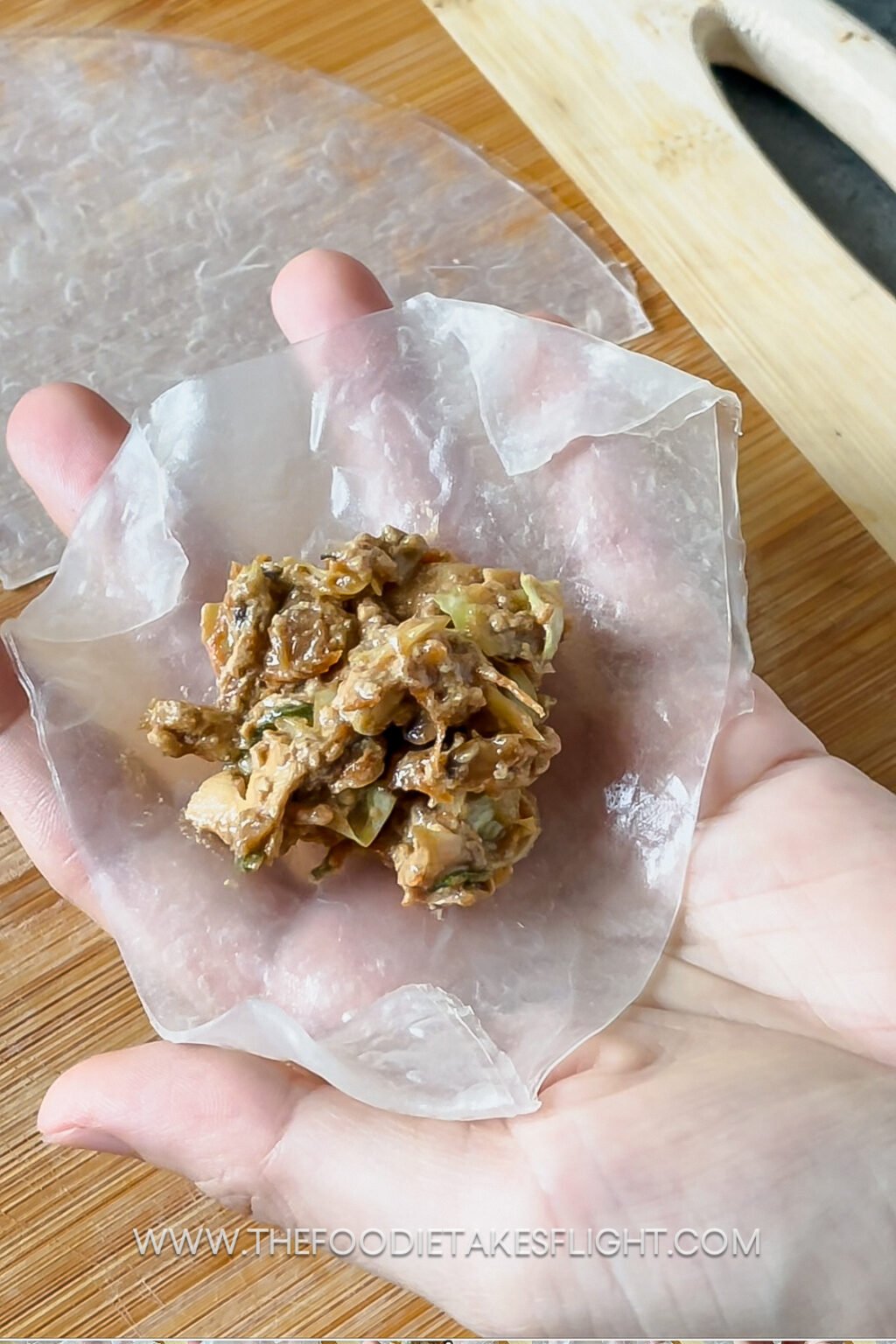 Crystal Dumplings made with Rice Paper! - The Foodie Takes Flight