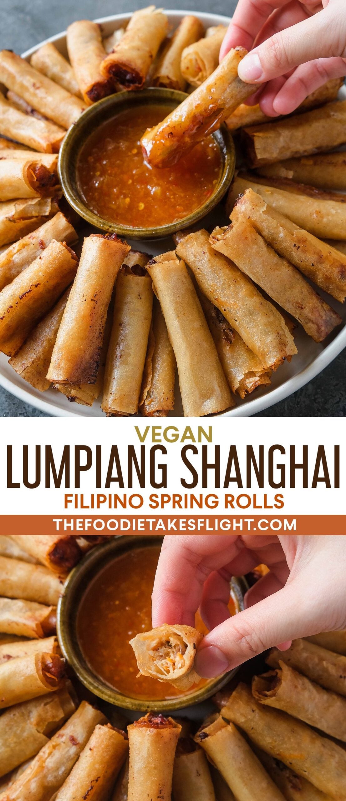 Lumpiang Shanghai (Filipino Spring Rolls) - The Foodie Takes Flight