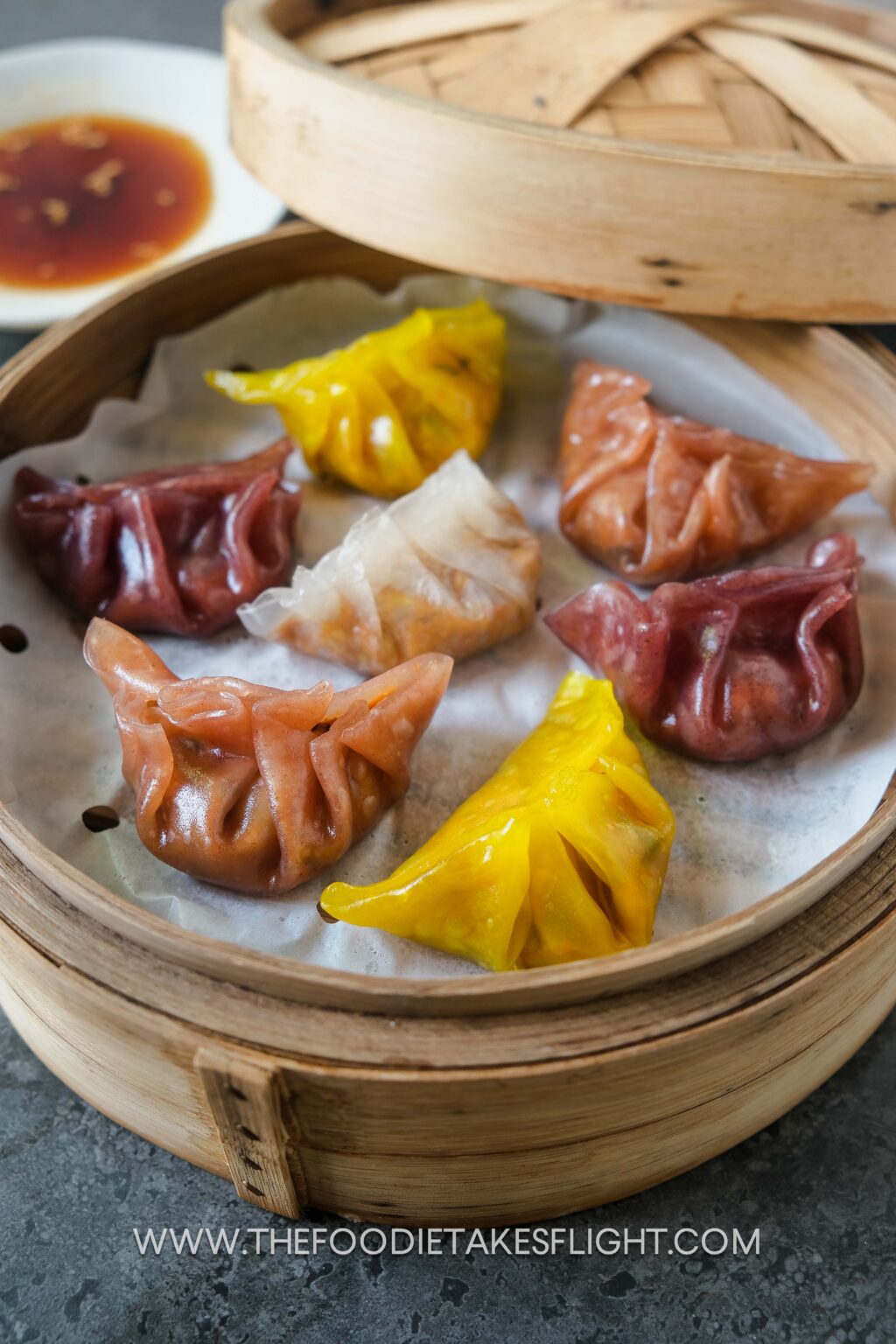 Crystal Dumplings made with Rice Paper! - The Foodie Takes Flight