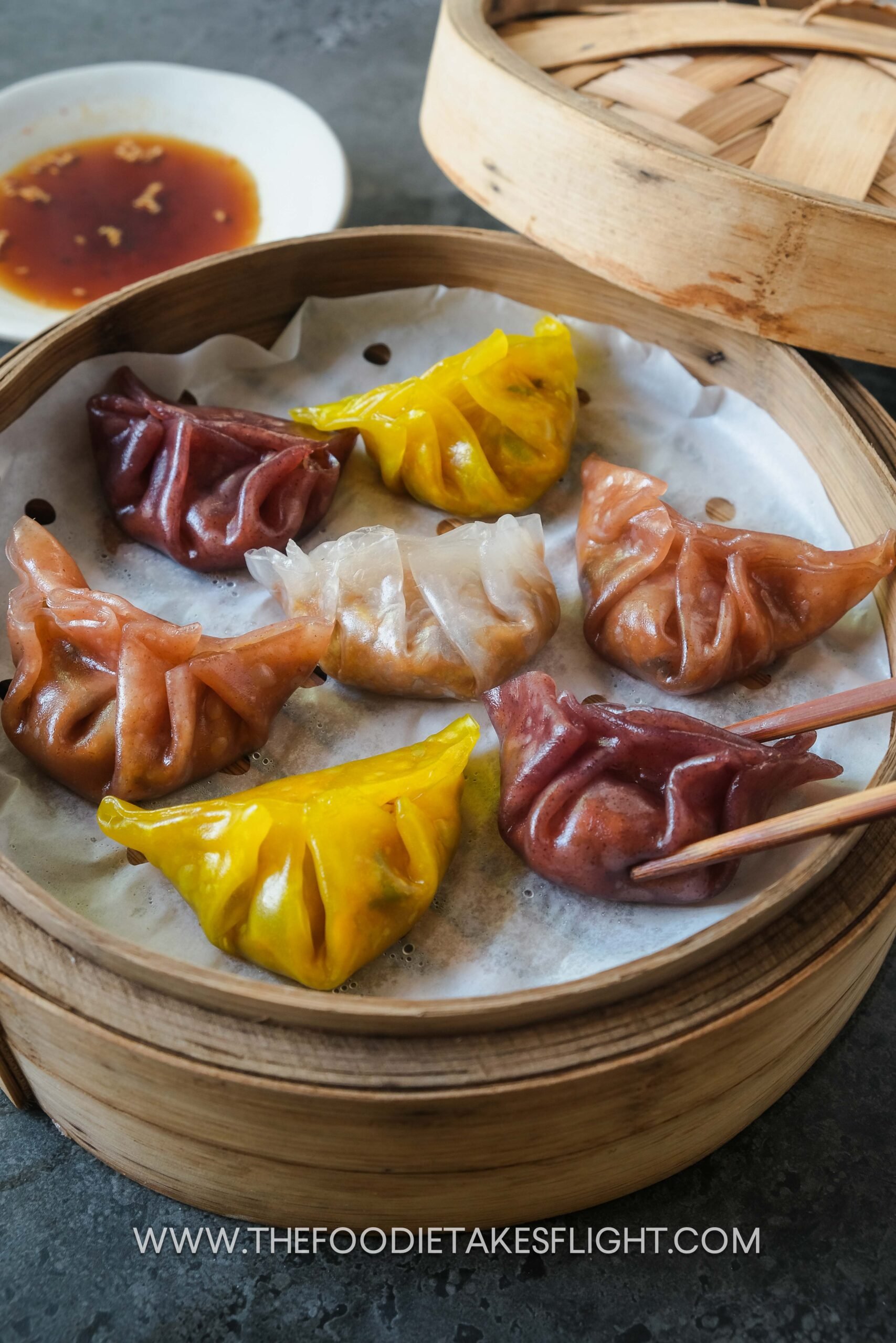 Crystal Dumplings made with Rice Paper! - The Foodie Takes Flight