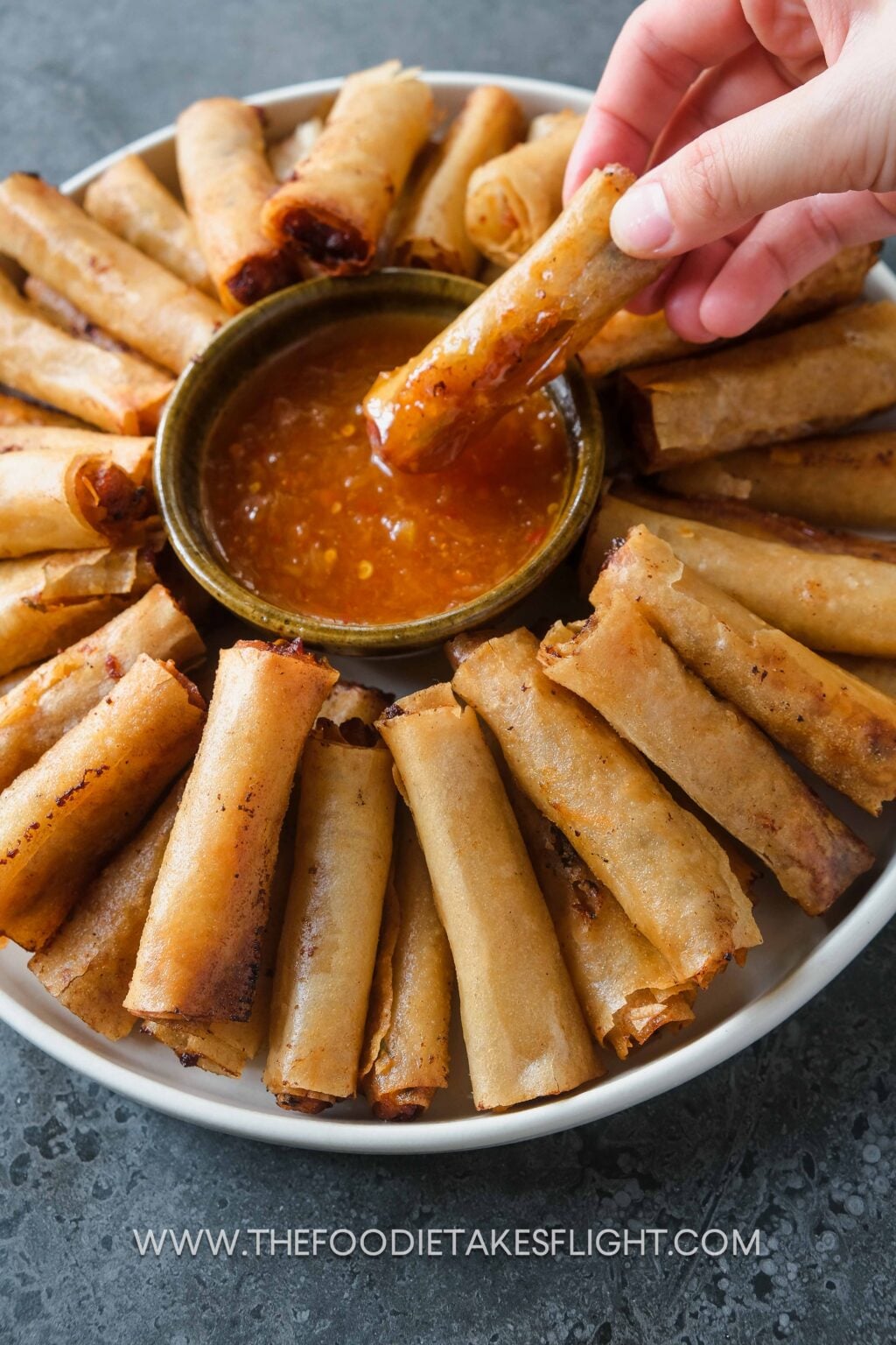 Lumpiang Shanghai (Filipino Spring Rolls) - The Foodie Takes Flight