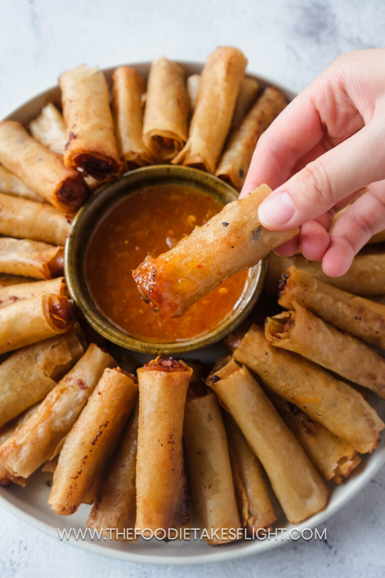 Lumpiang Shanghai (Filipino Spring Rolls) - The Foodie Takes Flight