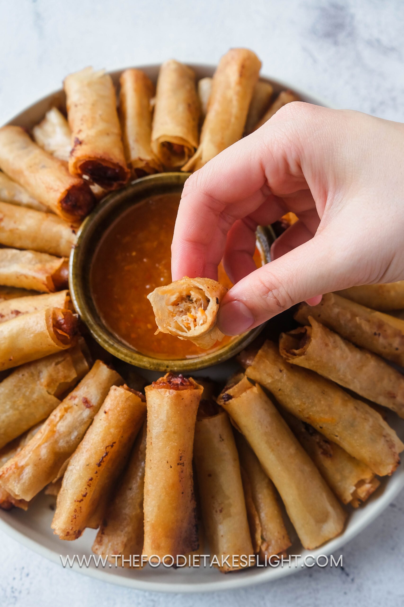 Lumpiang Shanghai (Filipino Spring Rolls) - The Foodie Takes Flight