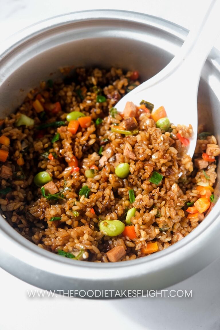 One Pot Rice Cooker Meal - The Foodie Takes Flight