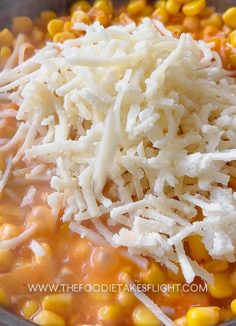 Kimchi Corn Cheese (Inspired by Korean Corn Cheese!) - The Foodie Takes ...