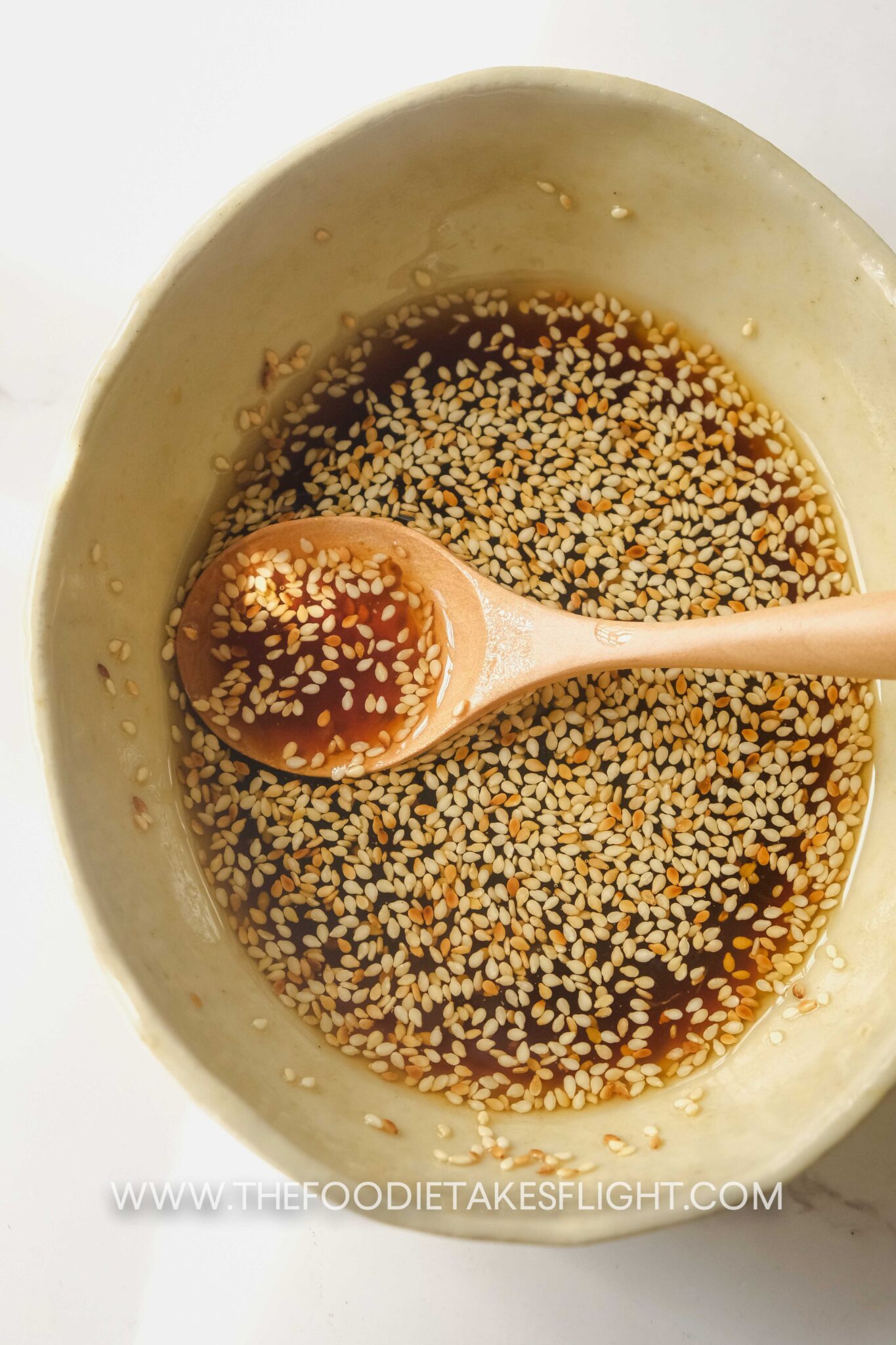 No Cook Noodle Salad with a Tangy Dressing - The Foodie Takes Flight