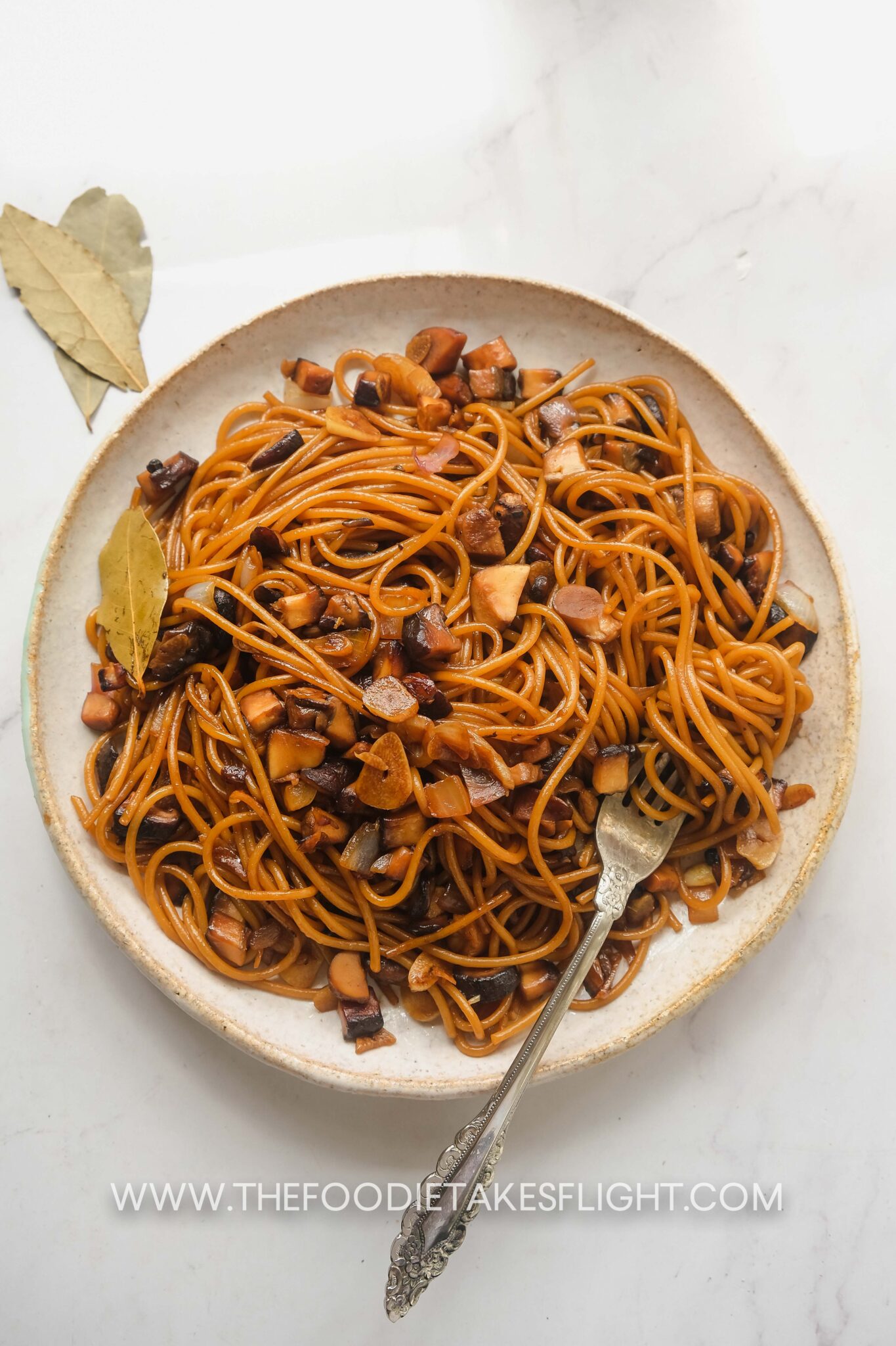 Vegan Adobo Pasta - The Foodie Takes Flight