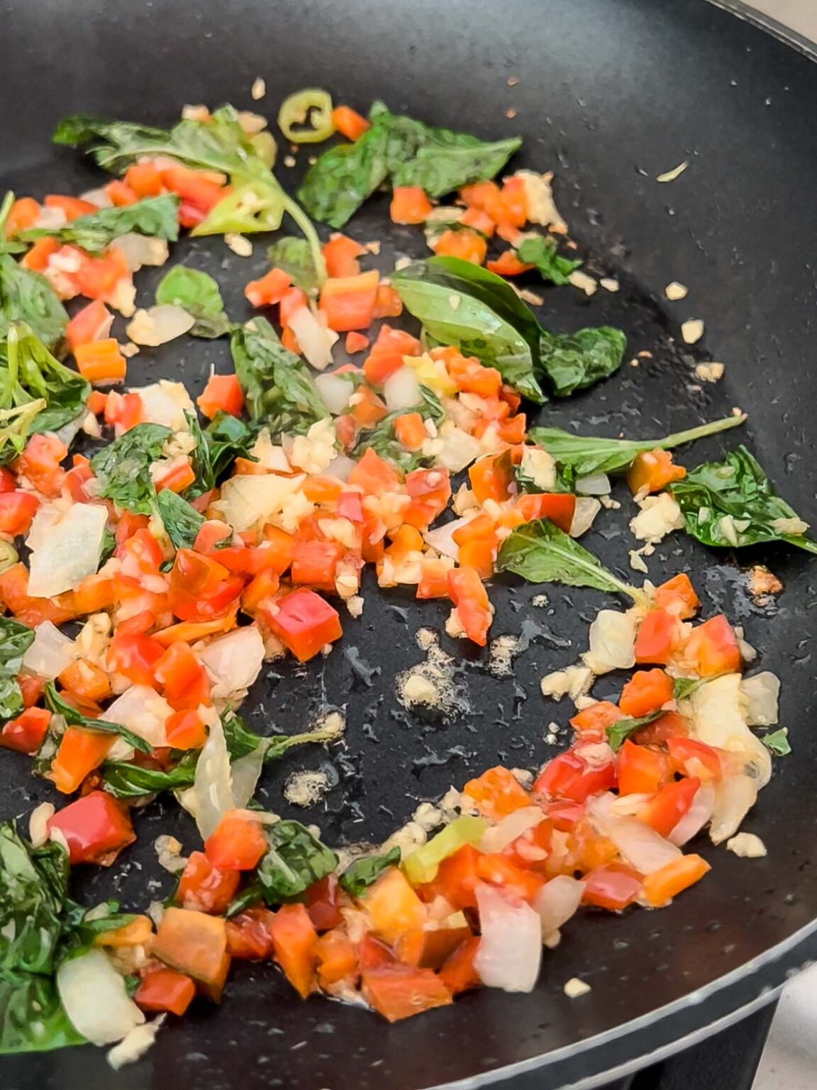 Basil Fried Rice - The Foodie Takes Flight