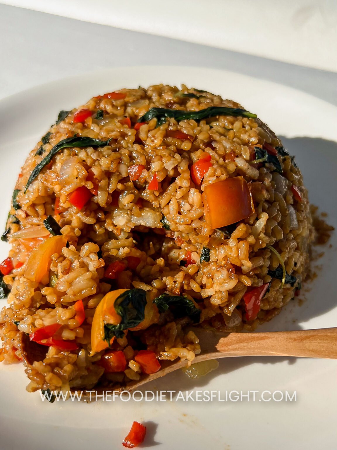 Basil Fried Rice - The Foodie Takes Flight