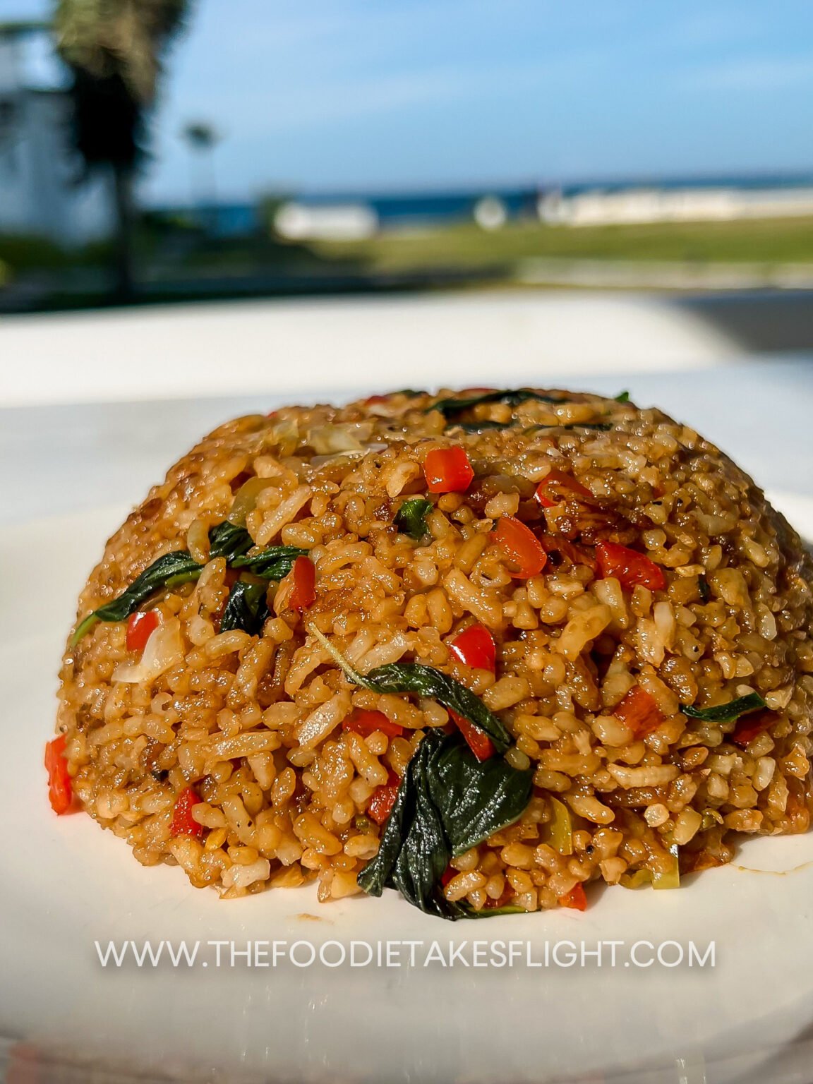 Basil Fried Rice - The Foodie Takes Flight
