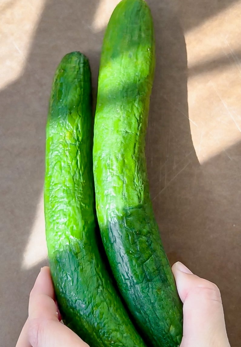 Chinese Cucumber Rose Salad - The Foodie Takes Flight