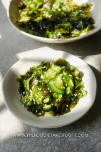 Japanese Cucumber and Seaweed Salad (Sunomono) - The Foodie Takes Flight
