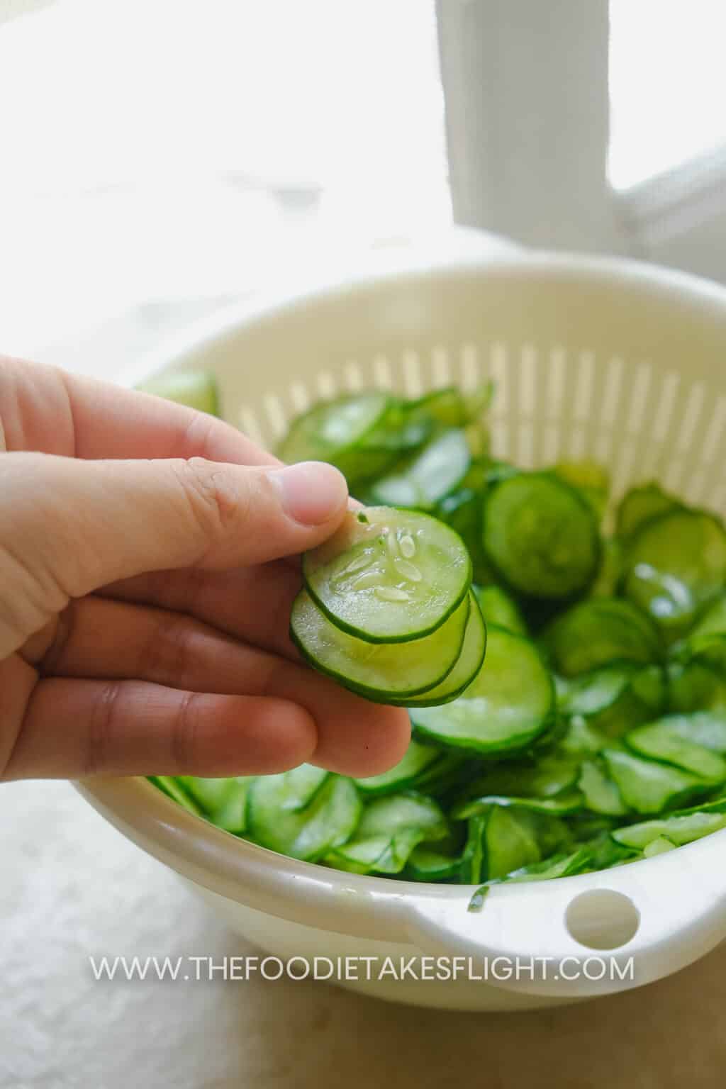 Japanese Cucumber and Seaweed Salad (Sunomono) - The Foodie Takes Flight