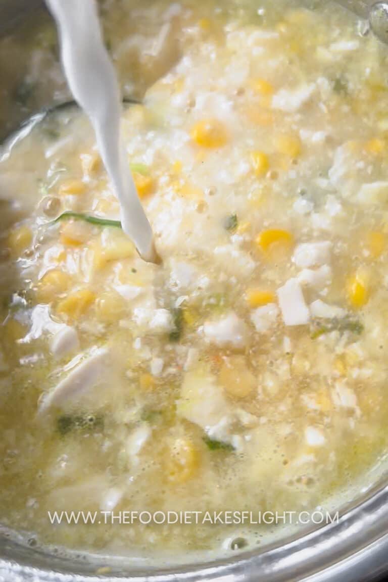 Chinese Corn Soup (Vegan) - The Foodie Takes Flight