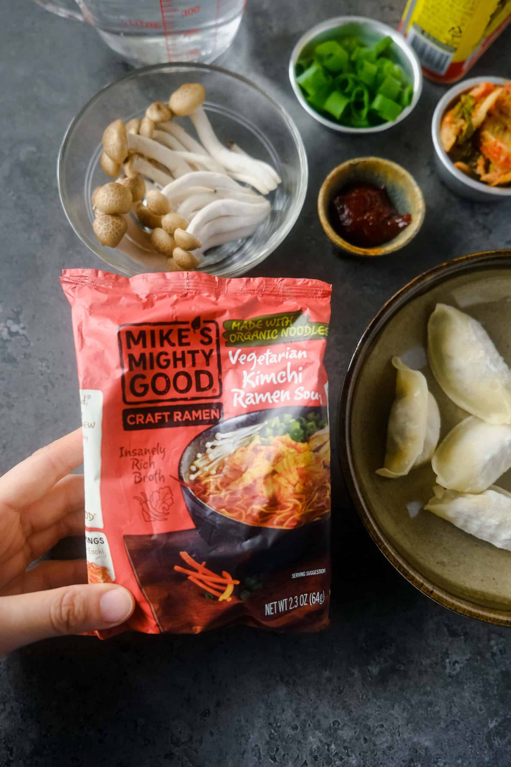 Easy Vegan Kimchi Ramen - The Foodie Takes Flight