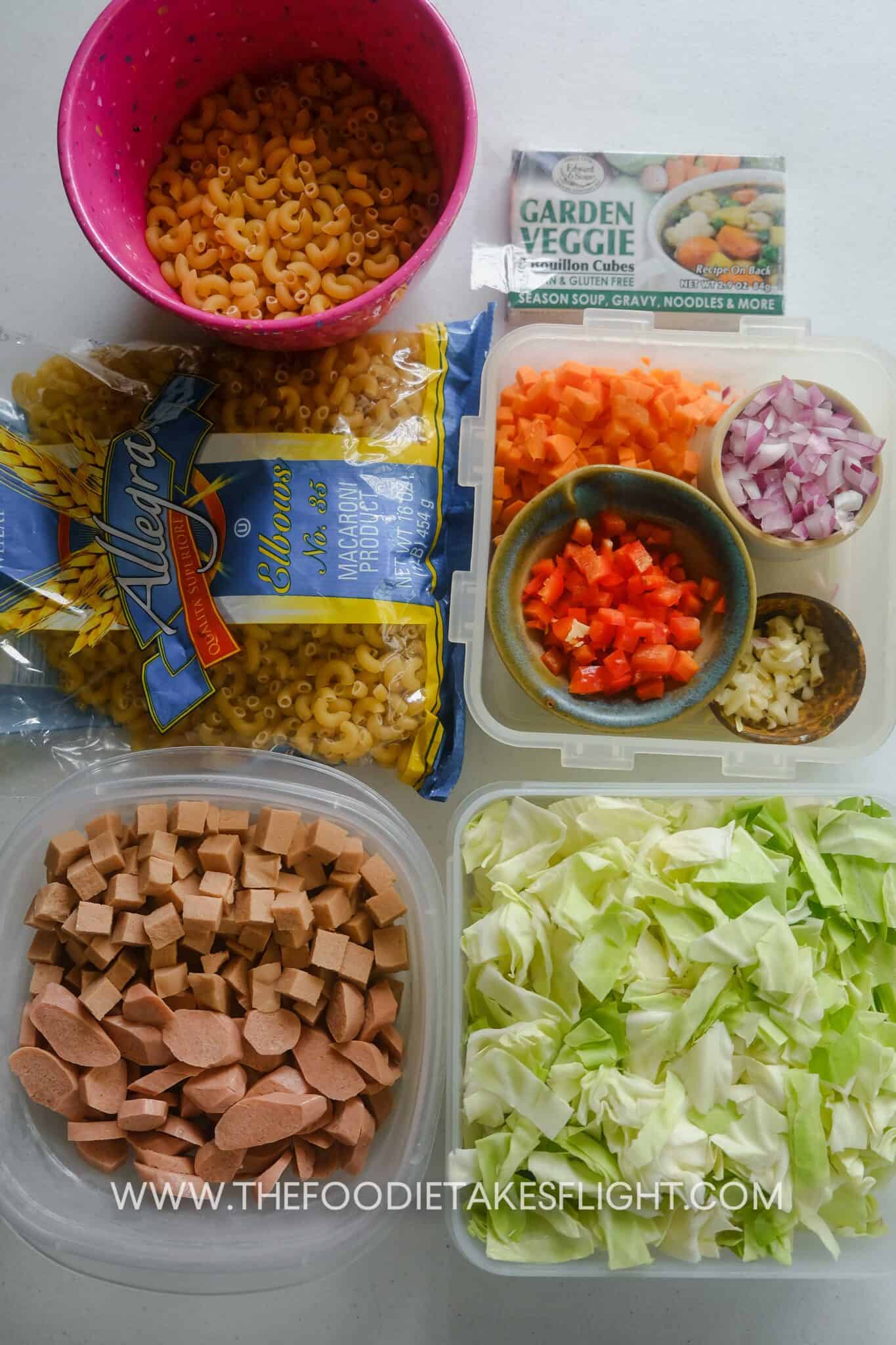 Sopas (Vegan Filipino Macaroni Soup) - The Foodie Takes Flight