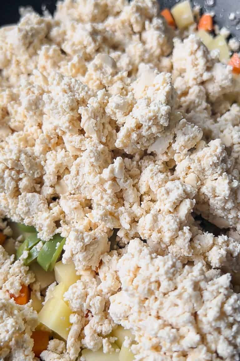Tofu Giniling (Filipino Style Picadillo) - The Foodie Takes Flight