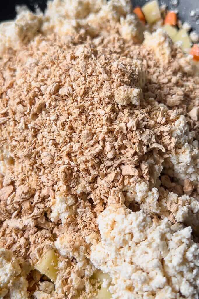 Tofu Giniling (Filipino Style Picadillo) - The Foodie Takes Flight