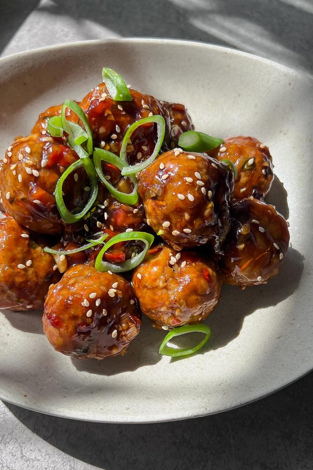 Soy Garlic Tofu Balls - The Foodie Takes Flight