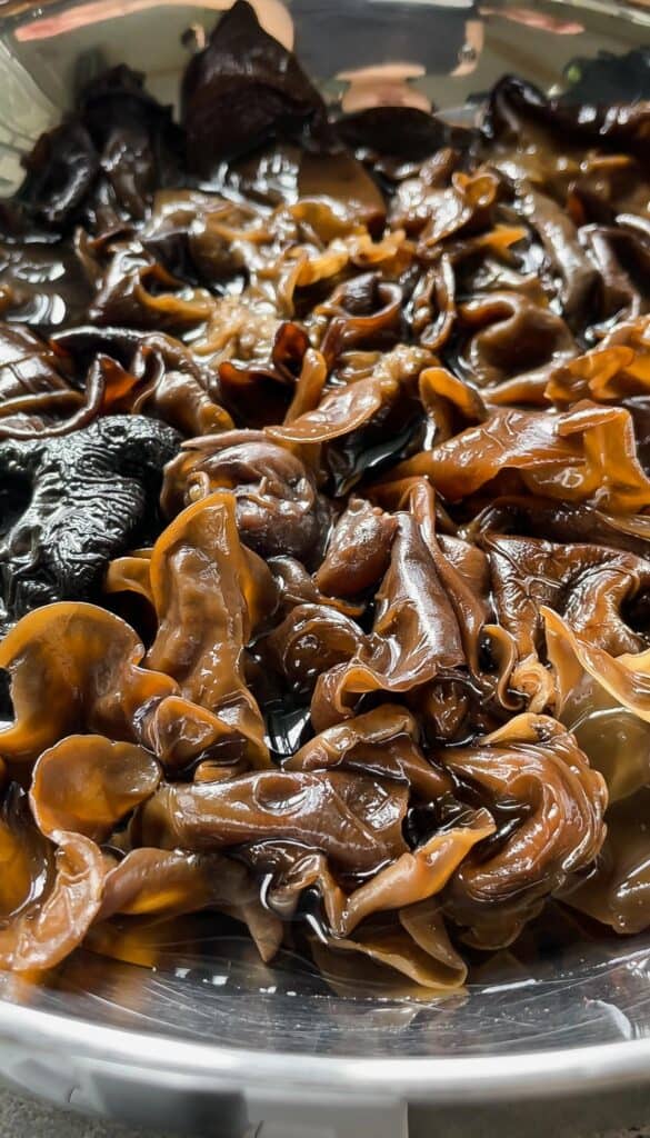 Wood Ear Mushroom Salad - The Foodie Takes Flight