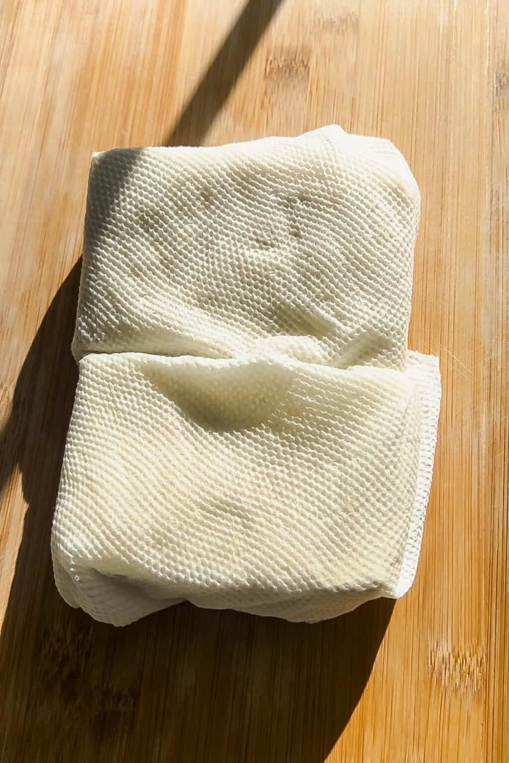 Garlic Pepper Tofu (Peeler Technique!) - The Foodie Takes Flight
