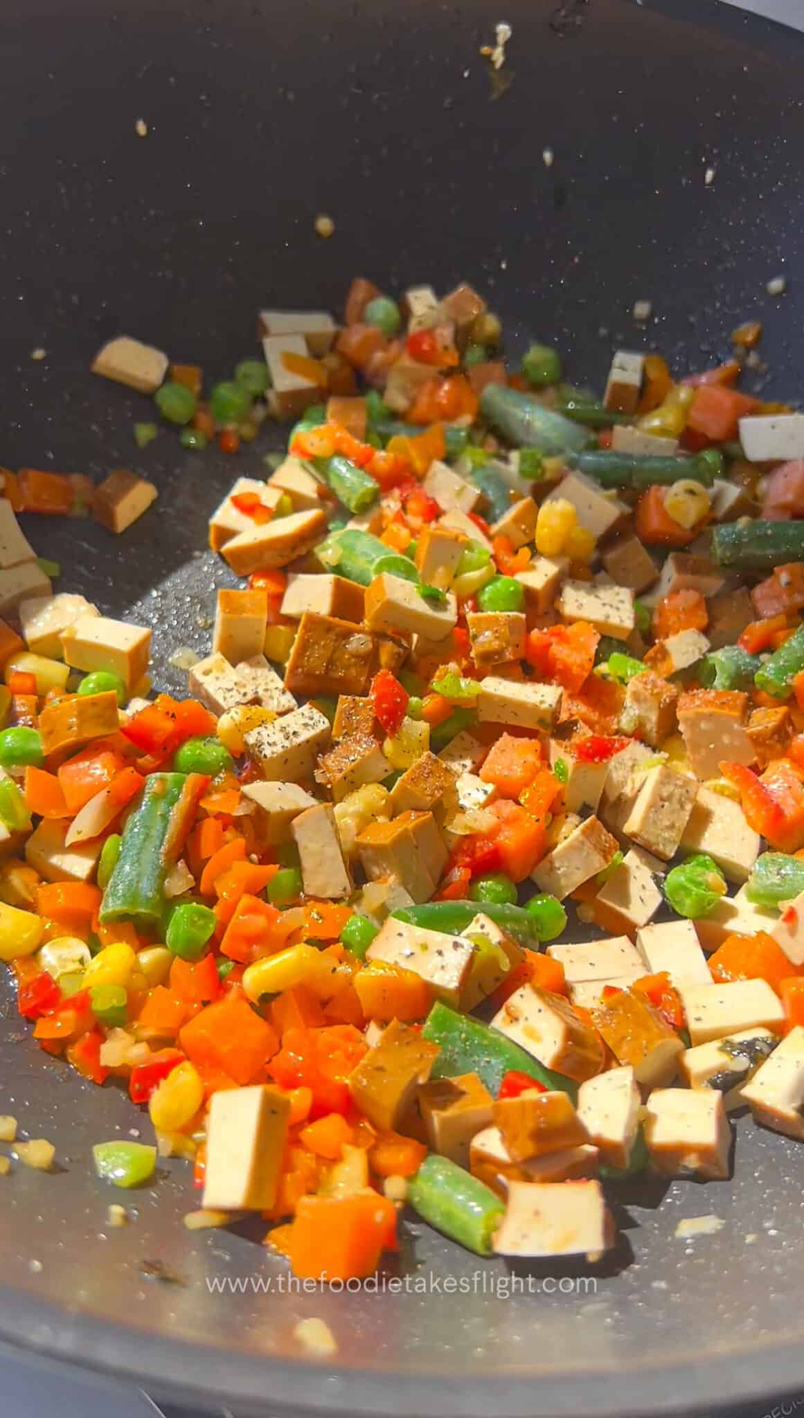 Seaweed Fried Rice - The Foodie Takes Flight